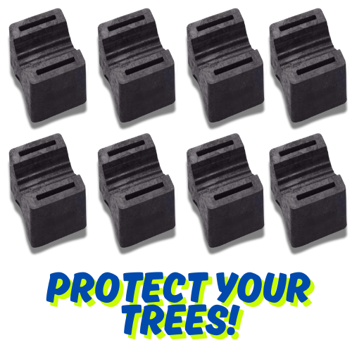 Rubber Tree Protection Blocks – Zip Wire Safe Install